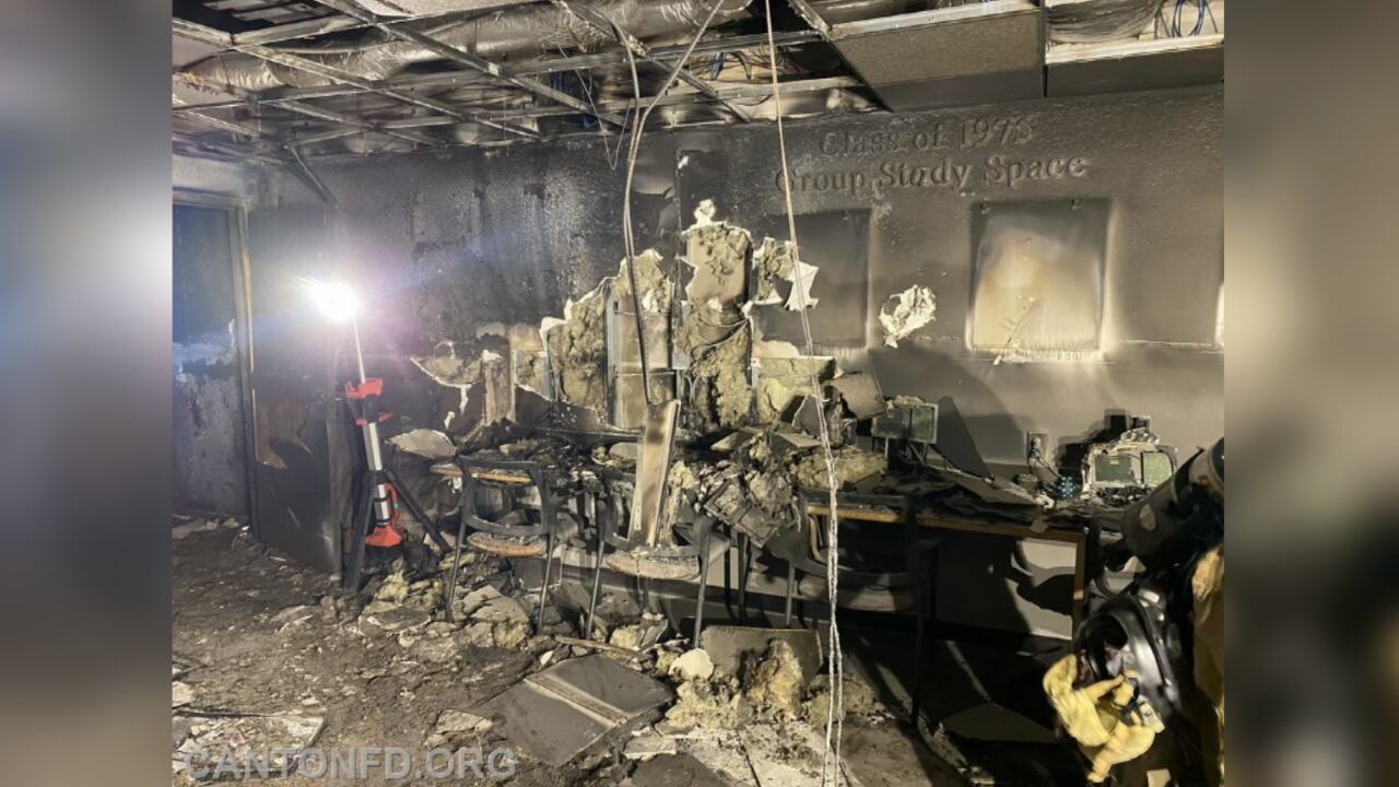 Fire damages SLU building