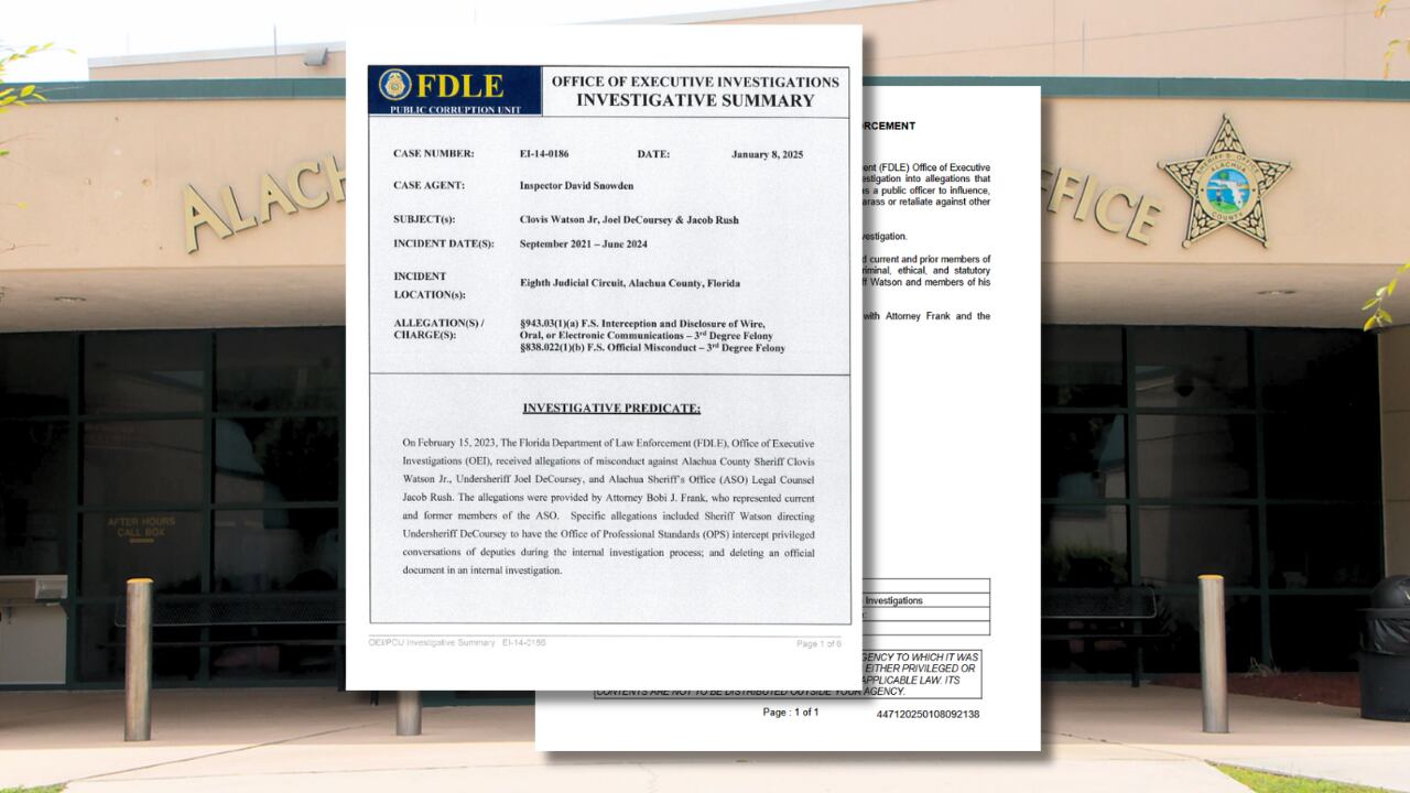 Investigators secretly monitored conversations between deputies and ...