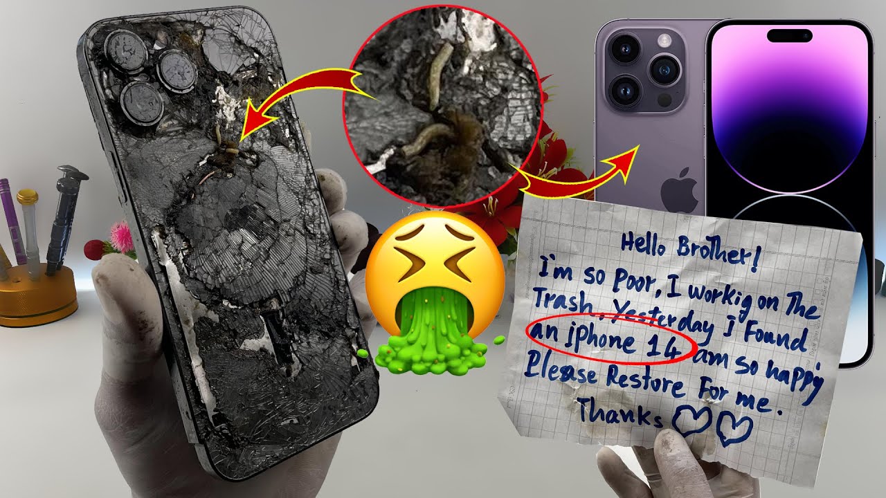 😨How I Restore Destroyed And Very Dirty iPhone 13 Pro Max ??🤮🤮!