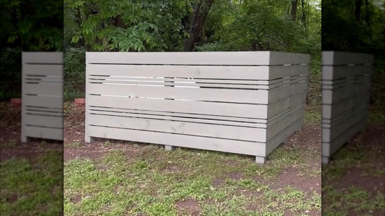 Propane Heat Woes: Hide Your Unsightly Tank With A Faux Fence Hack