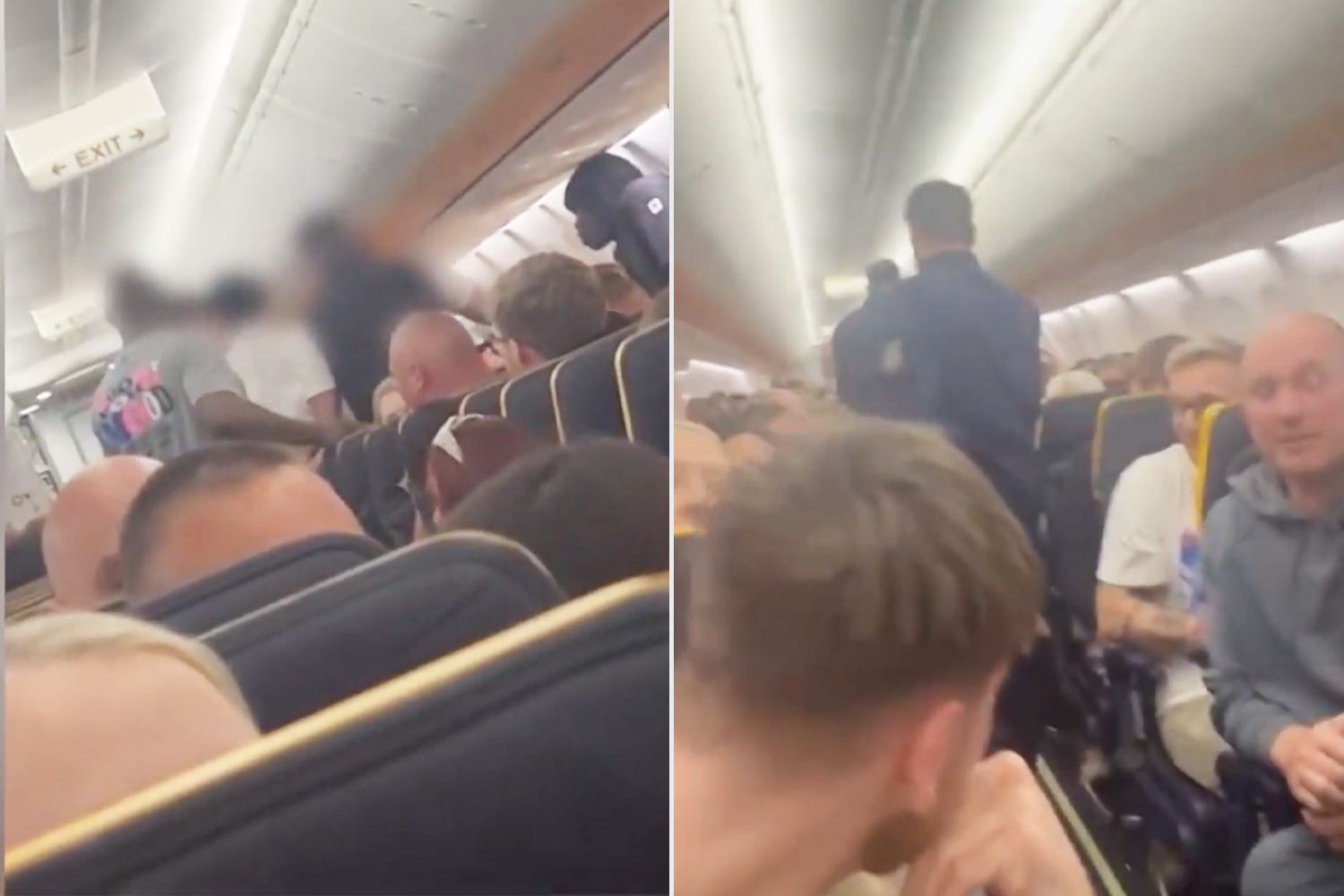 Pilot Forced to Abort Landing as Crew Uses Multiple Seatbelts to Strap ...