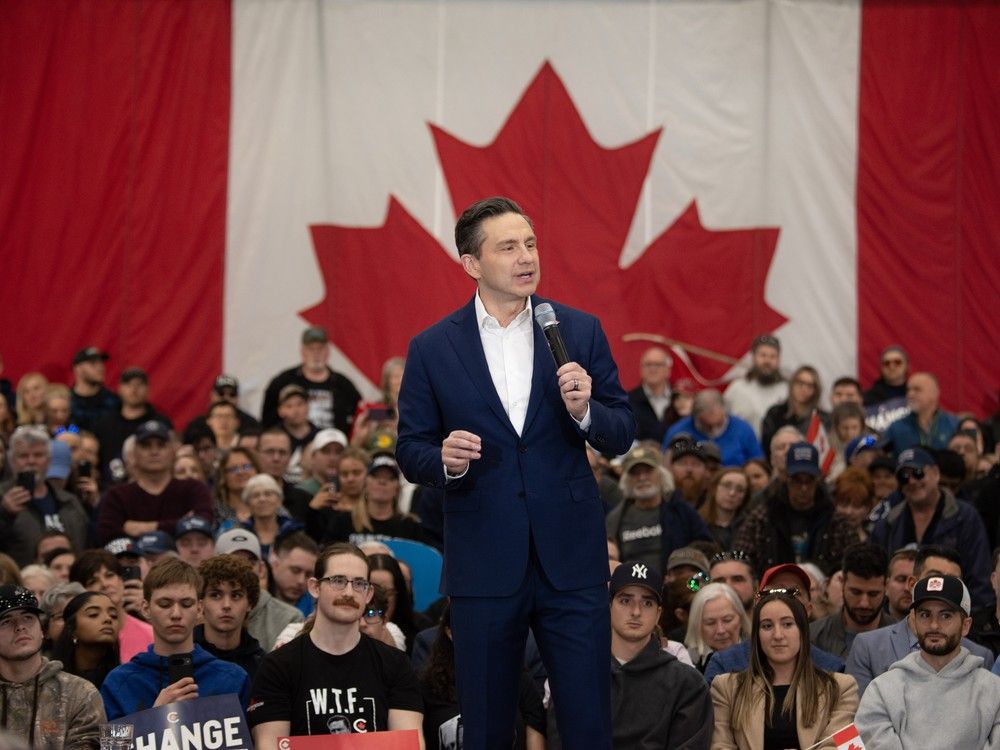 Poilievre's Windsor warehouse rally draws thousands