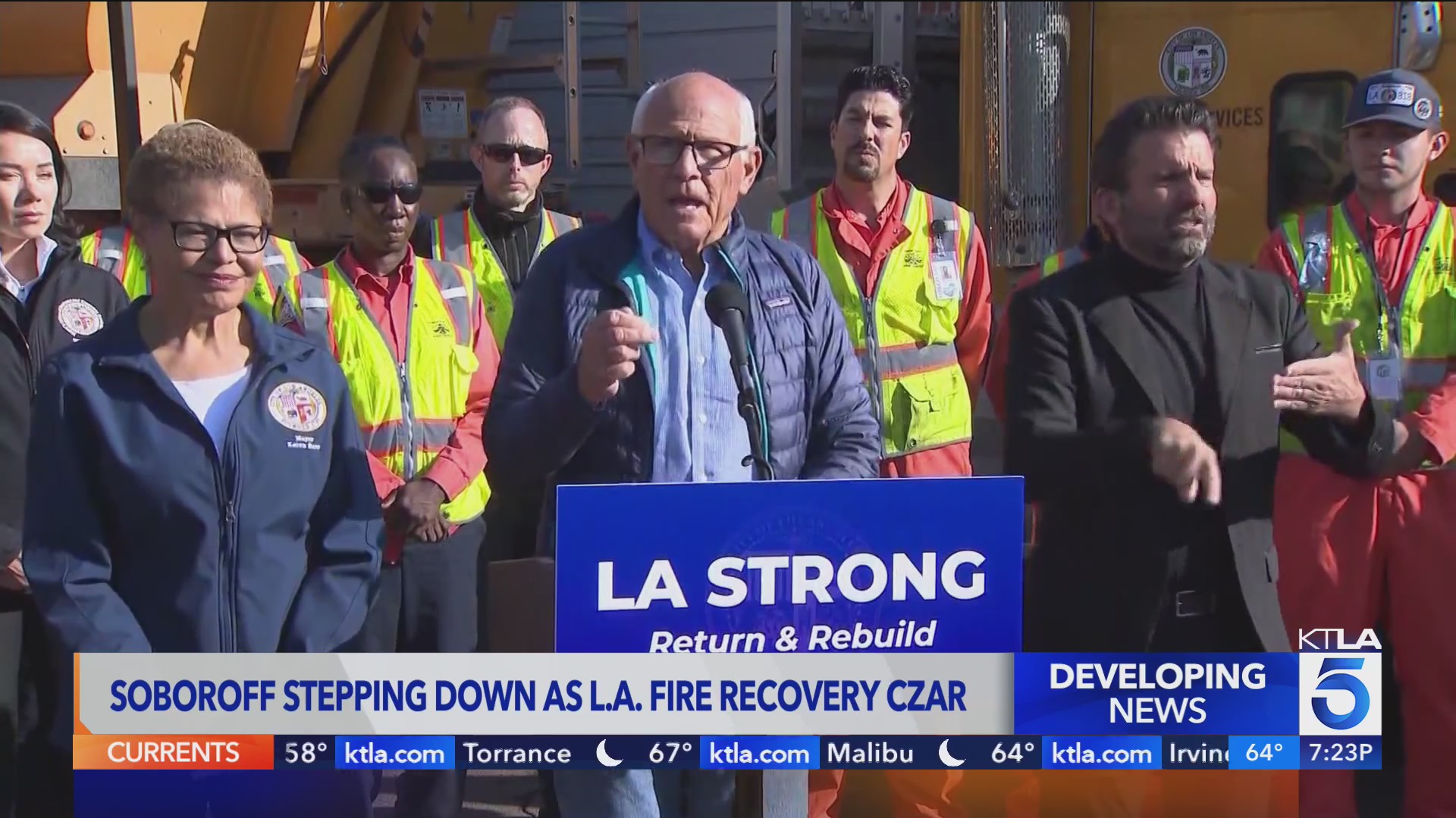 Steve Soboroff bows out as L.A. Fire Recovery Czar after rocky 90-day ...