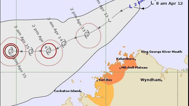 Tropical Cyclone Errol could intensify to category three over Kimberley