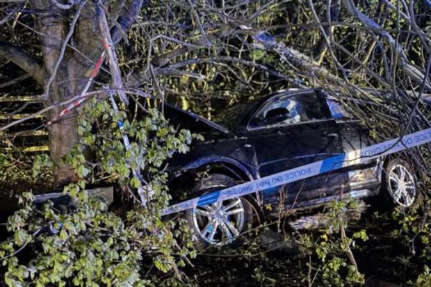 Frome fire crews rescue person trapped in their vehicle after crash