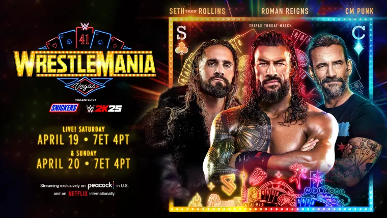 WWE Wrestlemania 41 match lineups for Saturday, Sunday