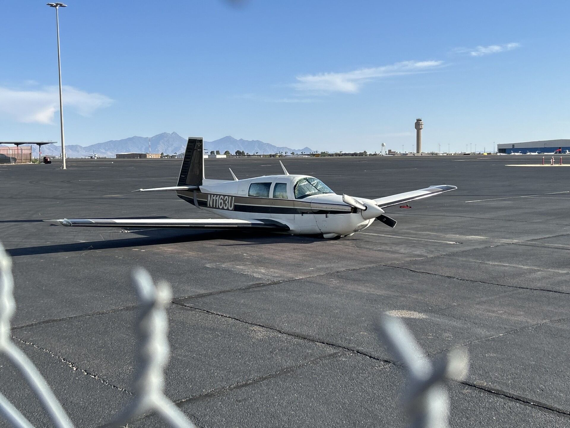 Small plane makes belly landing at Tucson International Airport