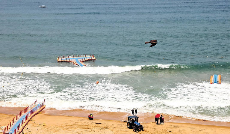 Floating bridge at Papanasam beach collapses ahead of safety inspection