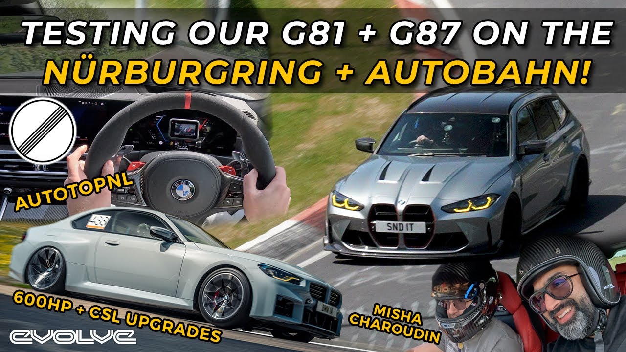Test van onze 600PK G81 M3 Touring + G87 M2 'CSL' op de Nürburgring ...