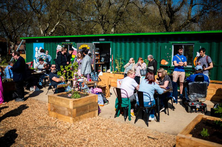 The new café hidden inside a 40-foot shipping container in one of ...