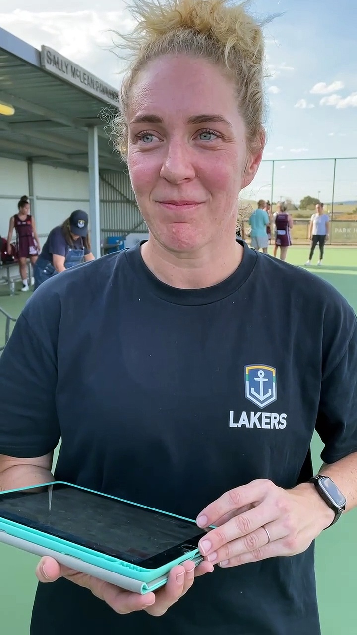 Lake Wendouree netball coach Courtney McLean