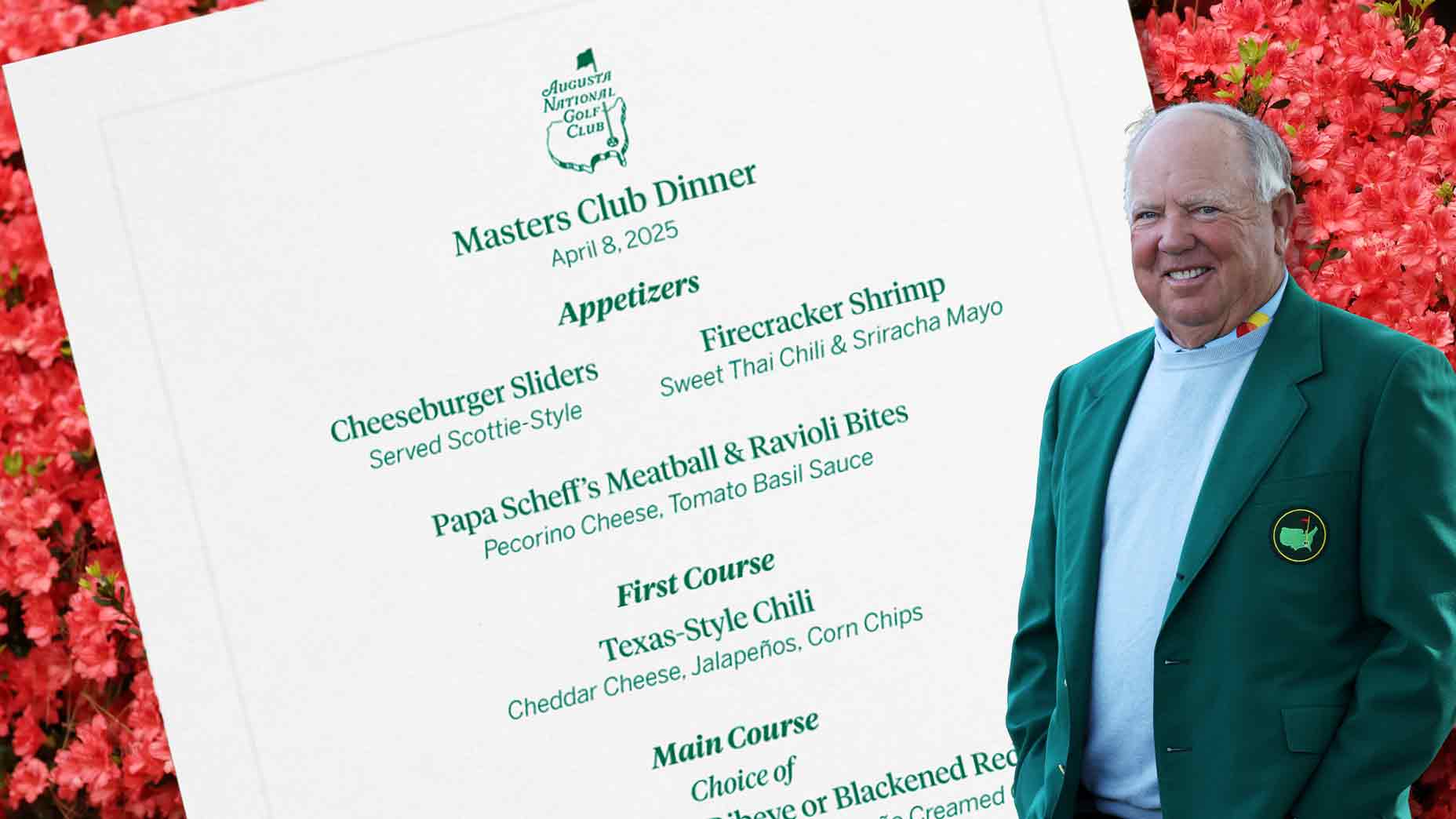 Masters champ dishes on best and worst Champions dinners