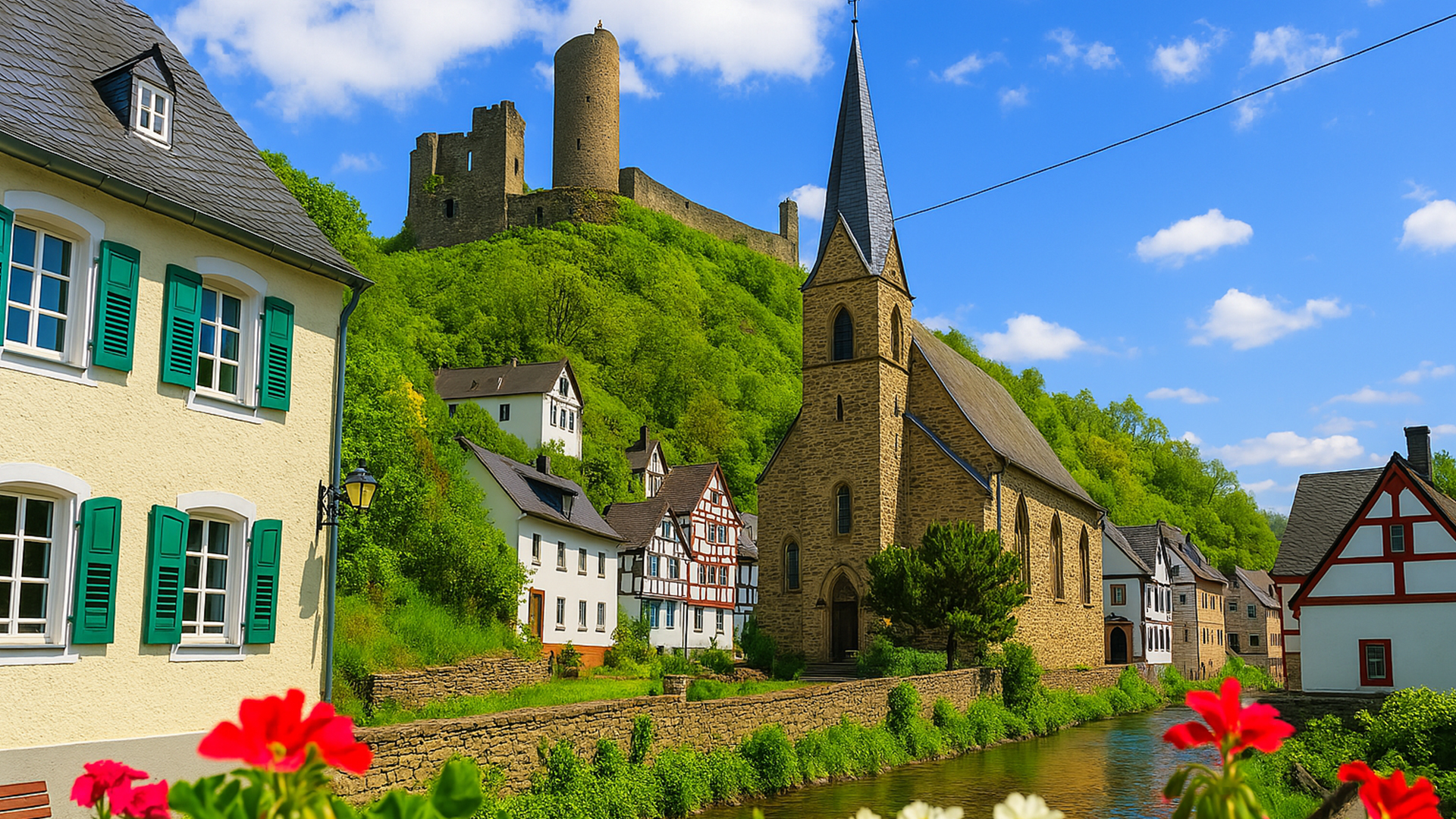 Monreal Duitsland - Een Betoverend Stadje in de Eifel (4K)