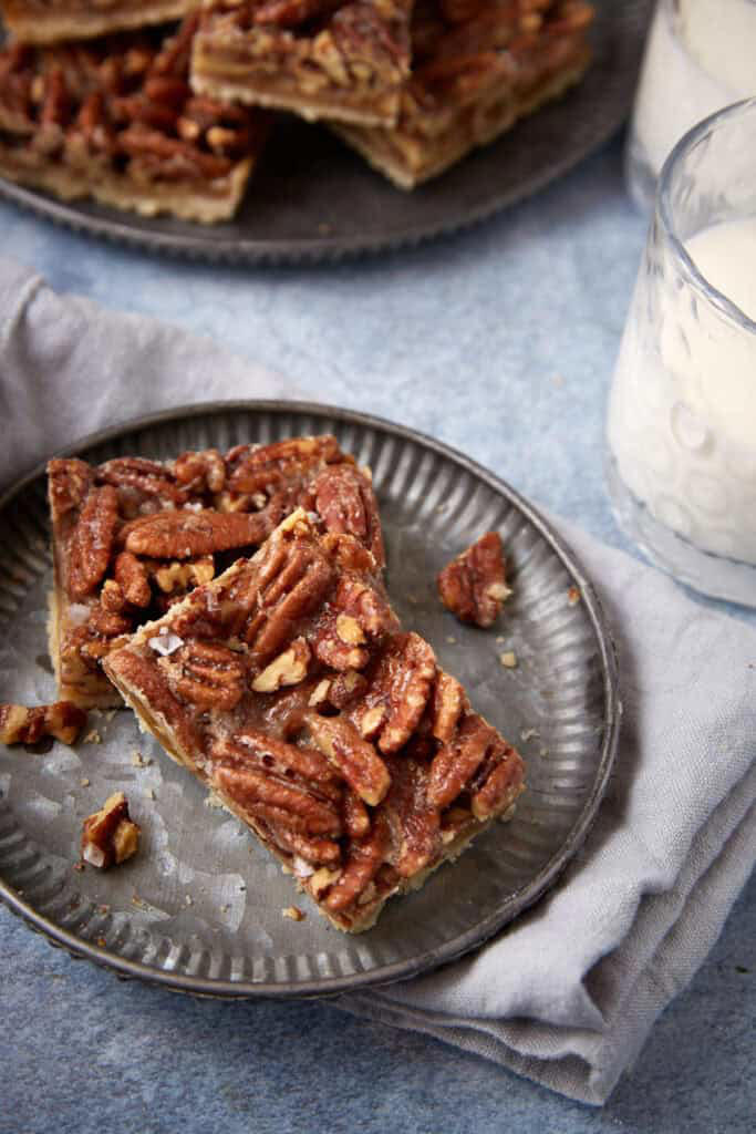 Pecan Bars with a Shortbread Crust