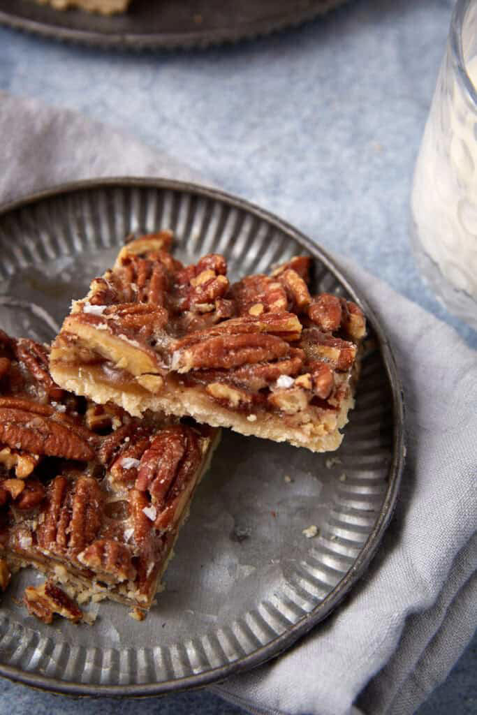 Pecan Bars with a Shortbread Crust