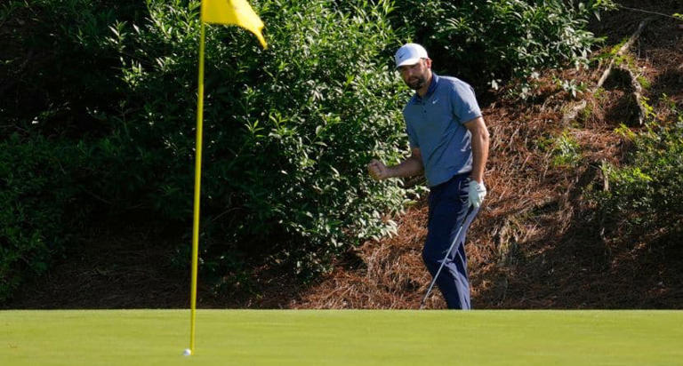 It's a boy! Scottie Scheffler arrives at Masters with 9-day-old son and ...