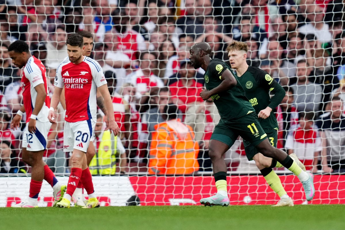 Arsenal’s title hopes take another hit as Brentford come from behind to ...