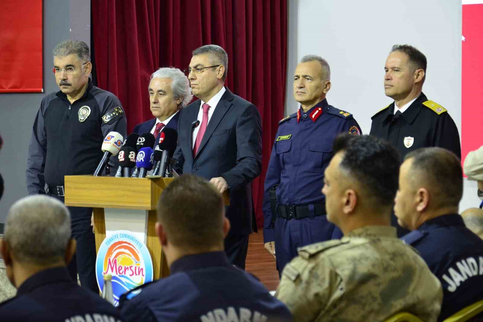 Mersin Valisi Toros: "Her bir vatandaşımızın kendini güvende hissetmesi ...