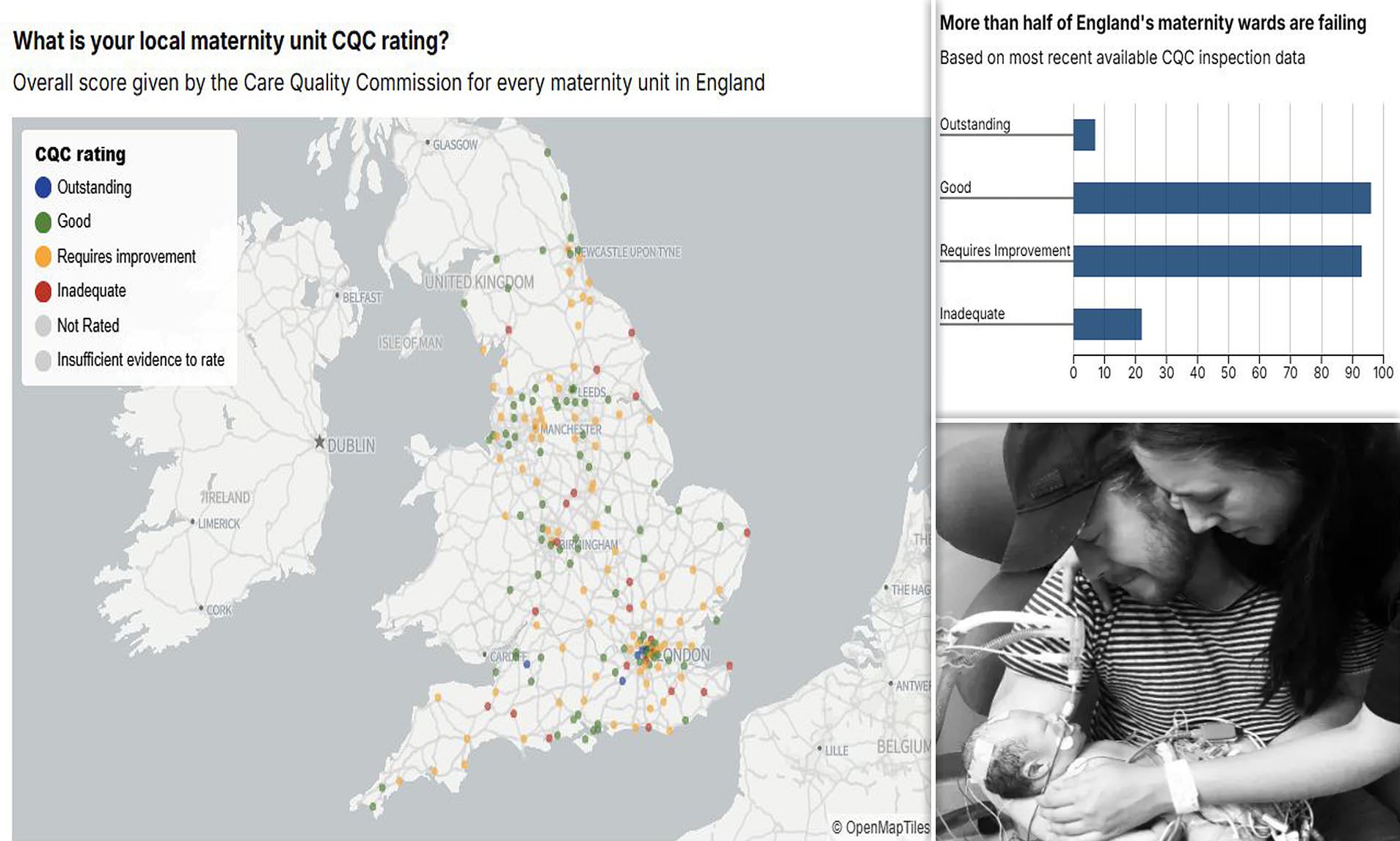 England's worst maternity units named and shamed in interactive map
