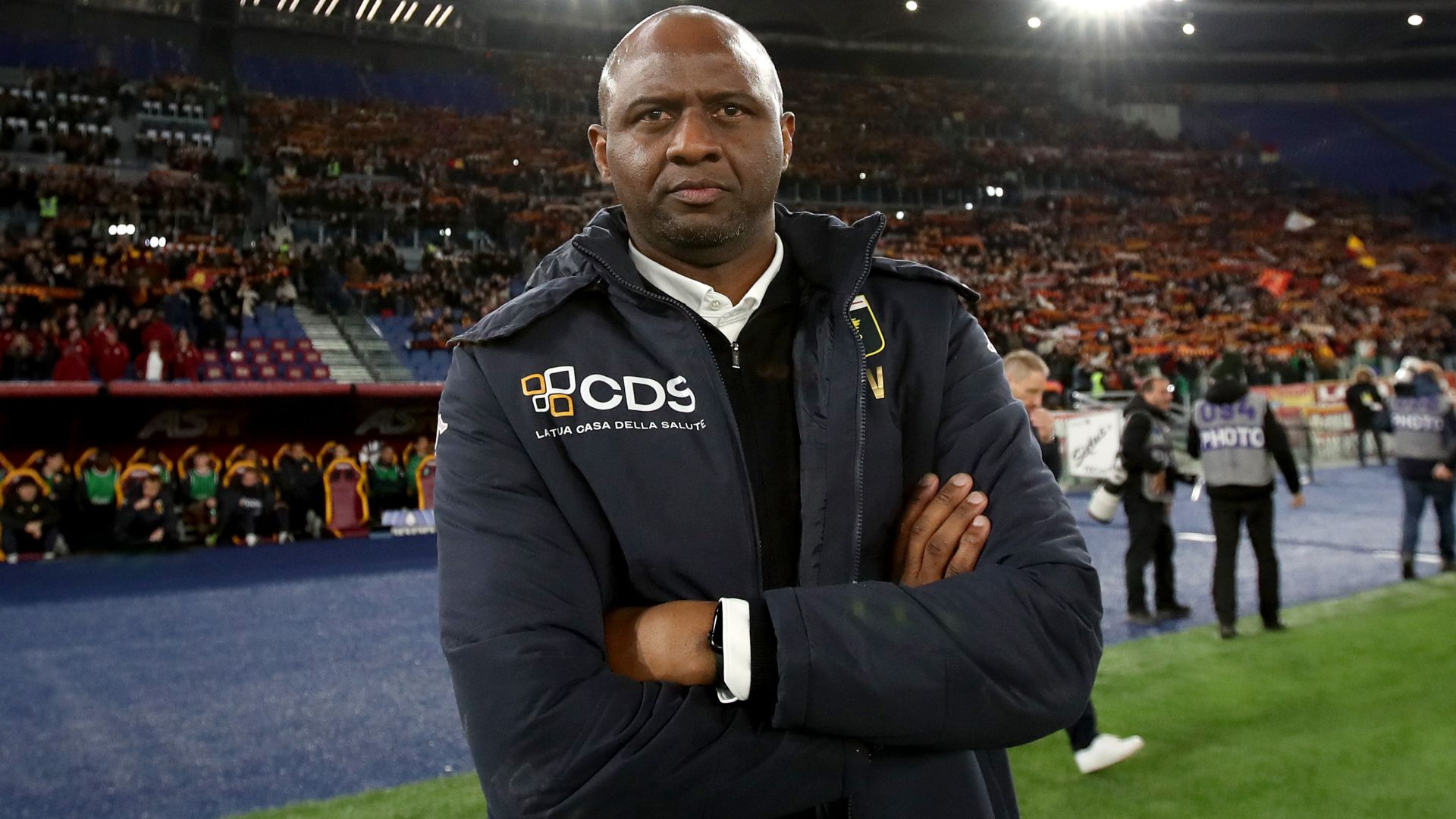 Arsenal legend Patrick Vieira tight-lipped on prospect of Roma switch ...