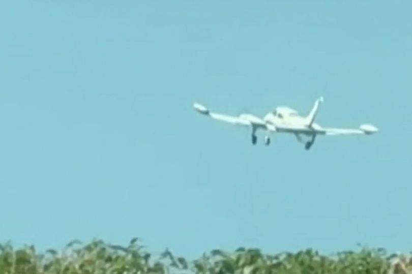 Fiery moment doomed plane crashed and killed all three people onboard