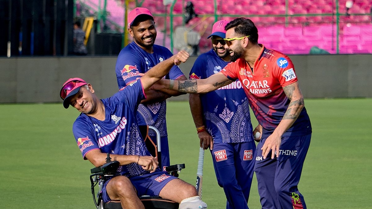 Watch: Virat Kohli, Rahul Dravid meet in heartfelt reunion before RR vs RCB