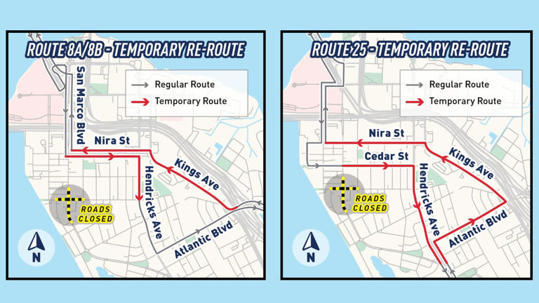 JTA bus services changing in San Marco during upcoming construction