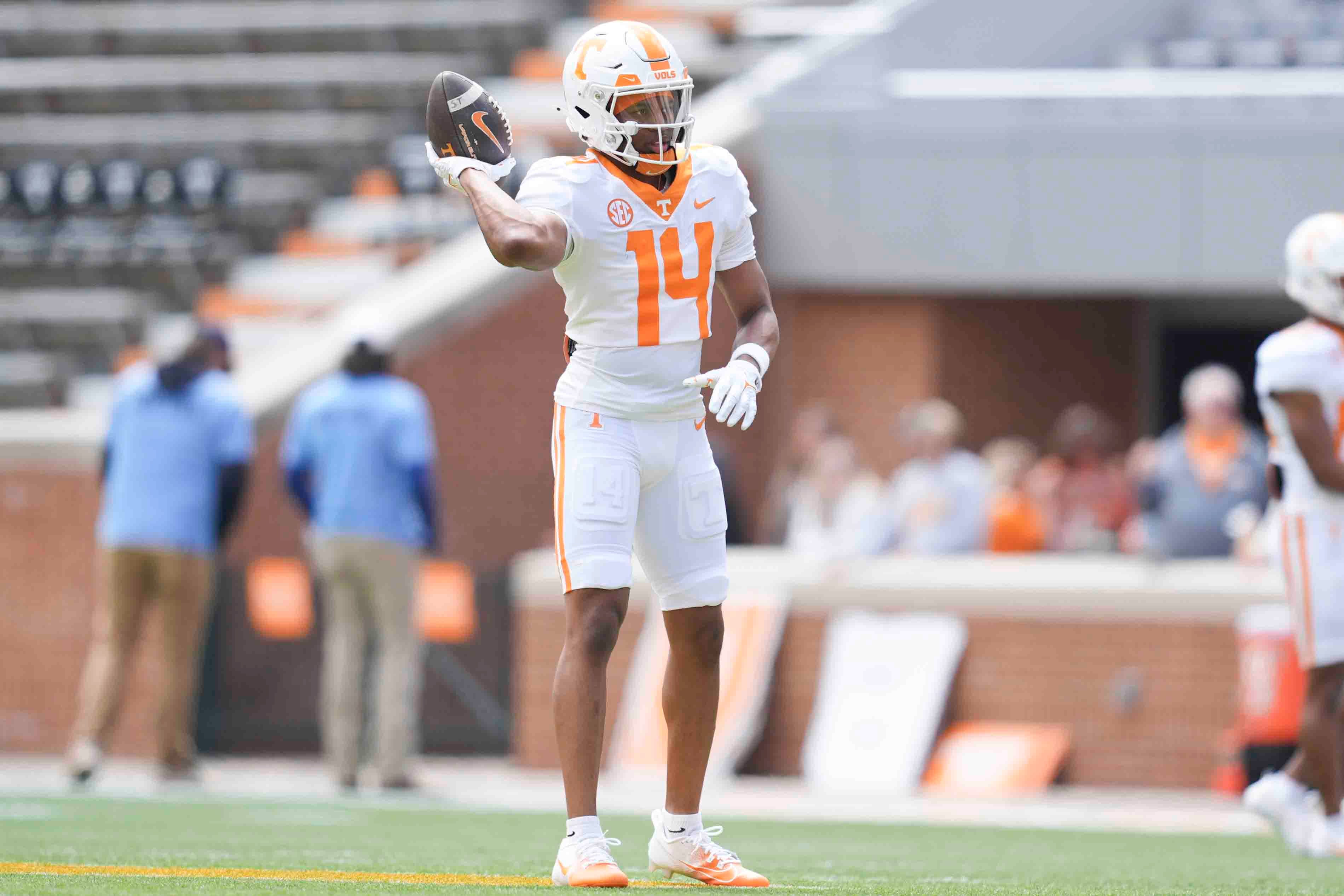 WR Braylon Staley misses Tennessee football practice as Mike Matthews ...