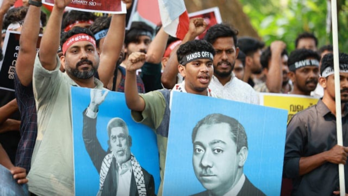 Waqf Act Protest: Kerala Agitation Featuring Photos Of Hamas, Muslim ...