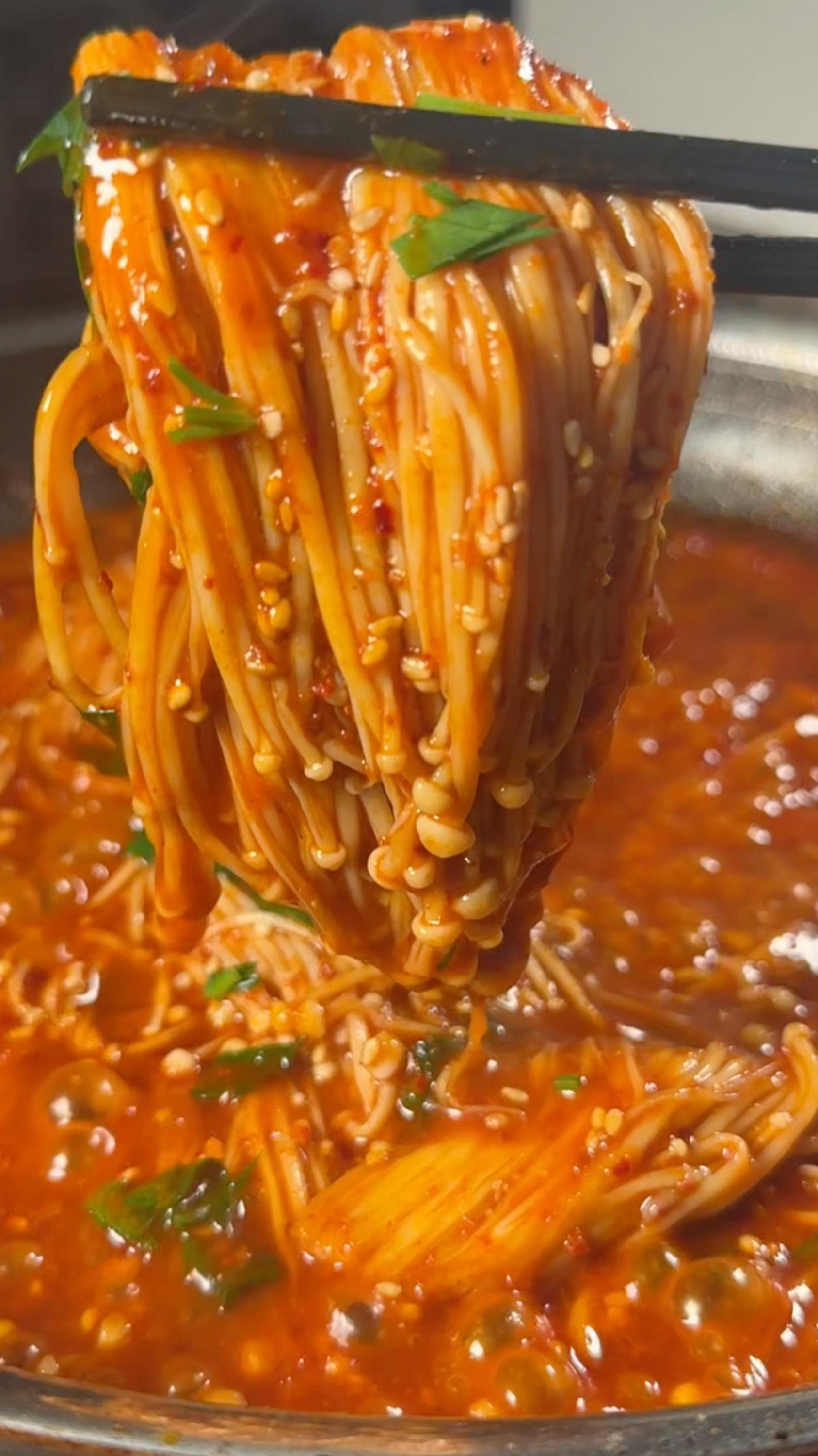 Spicy Enoki Mushrooms