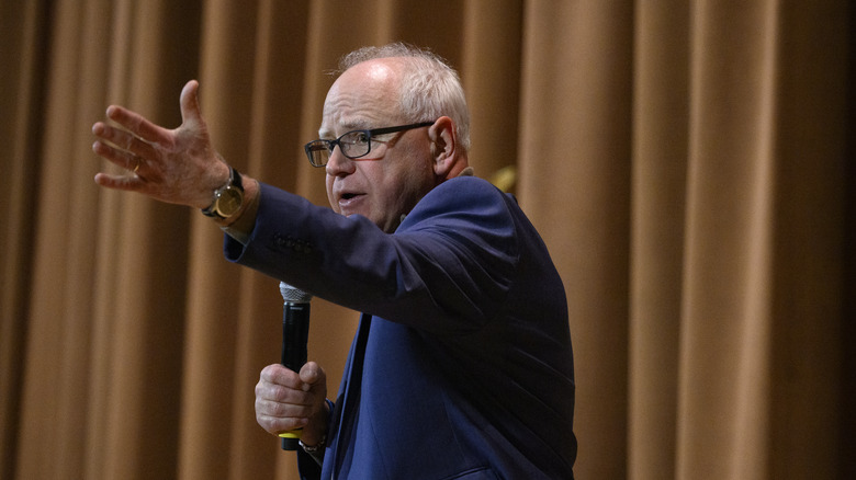 What Tim Walz Had To Say About Kamala Harris' Joe Rogan Podcast Drama
