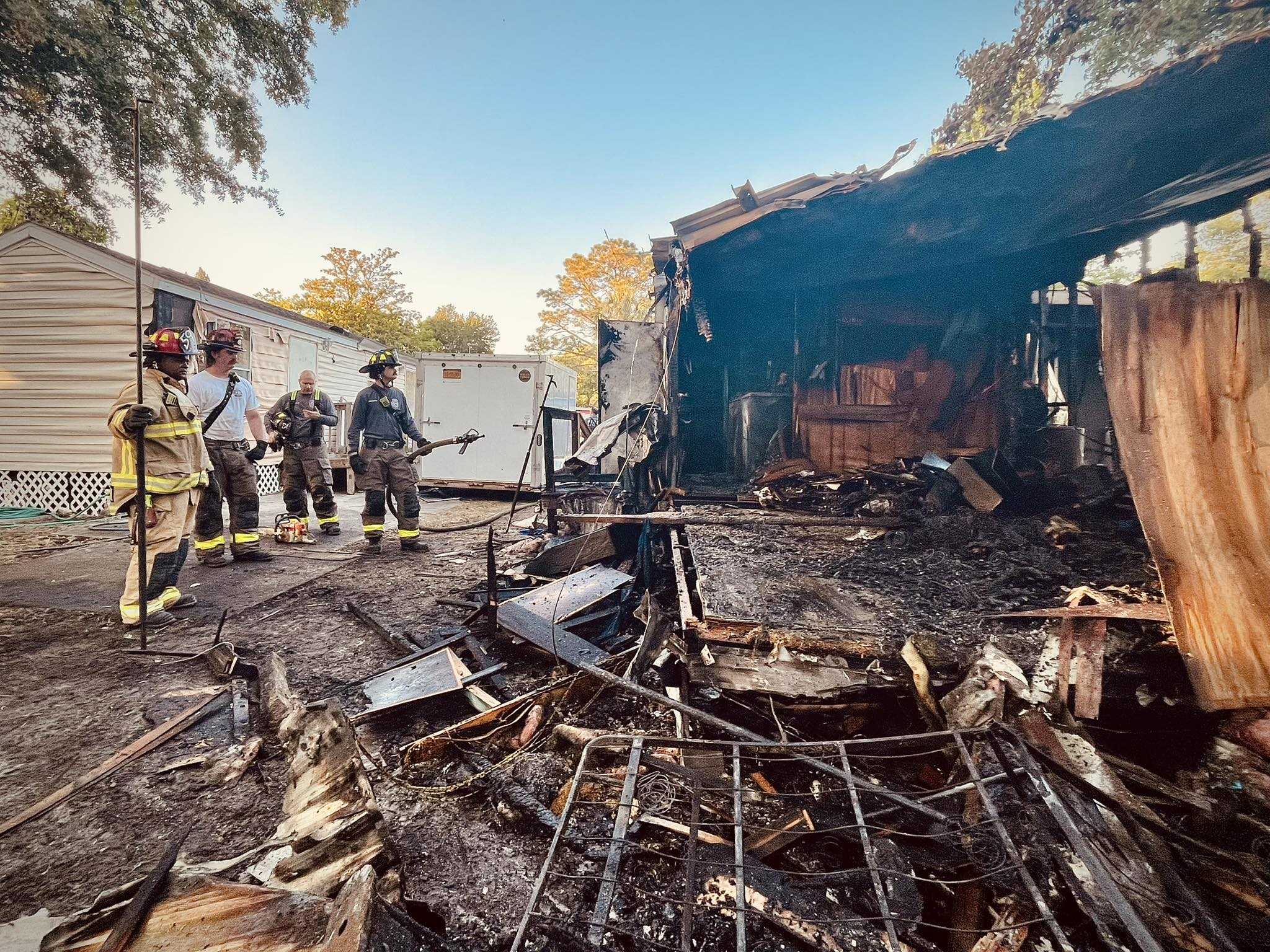 Child and adult airlifted after Lake County house fire