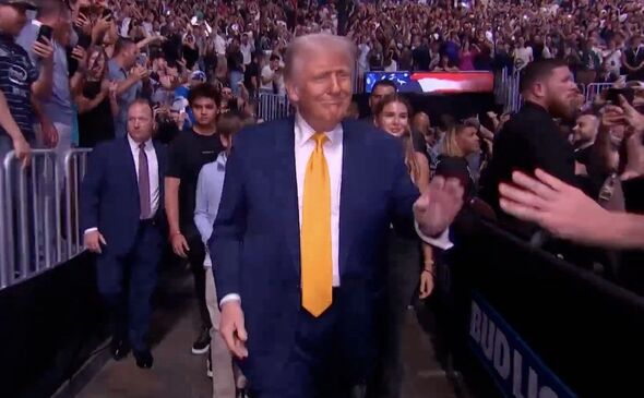 Donald Trump performs extravagant UFC 314 walkout like a fighter