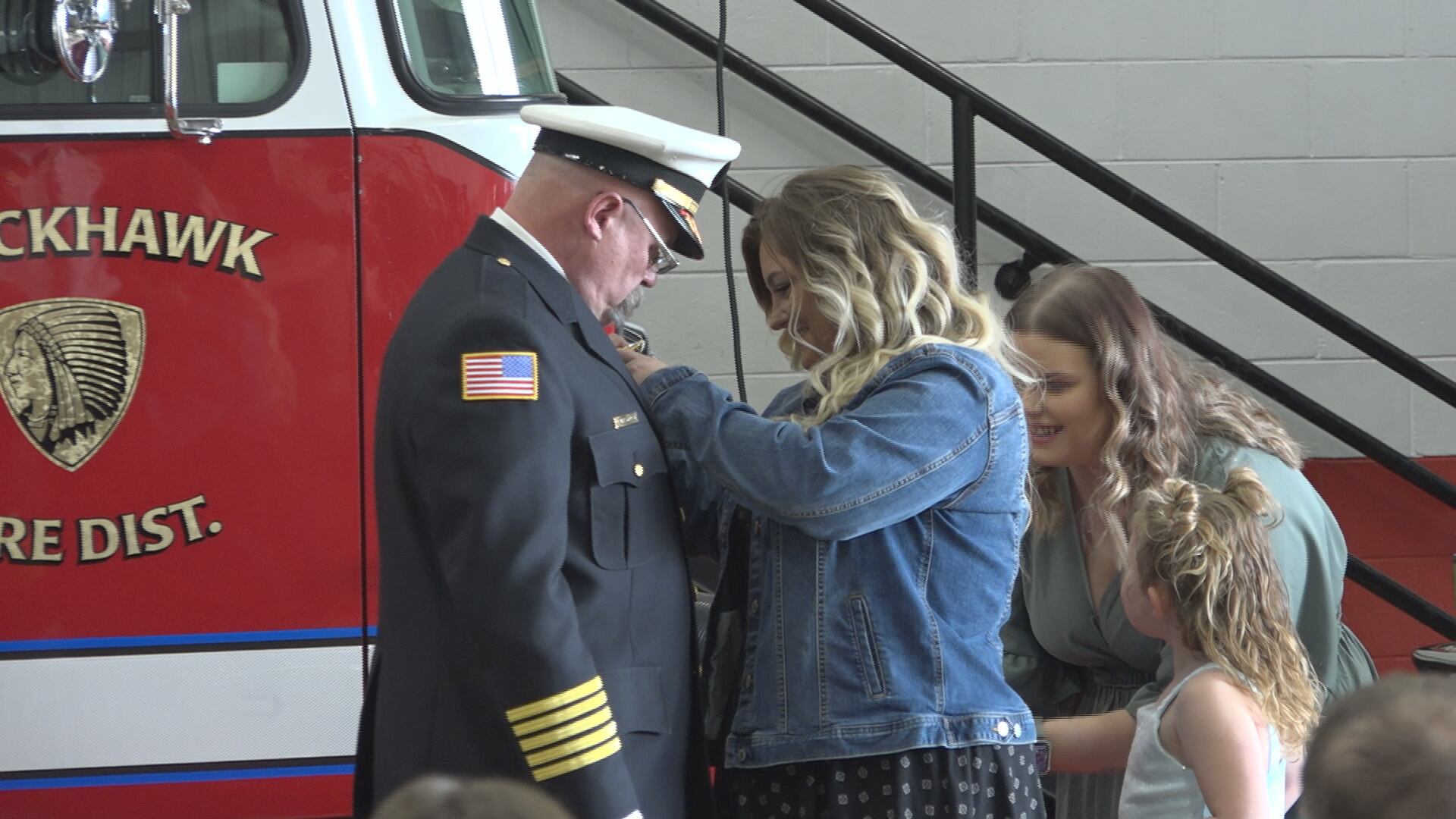 Blackhawk, New Milford Fire Protection District pins new fire chief