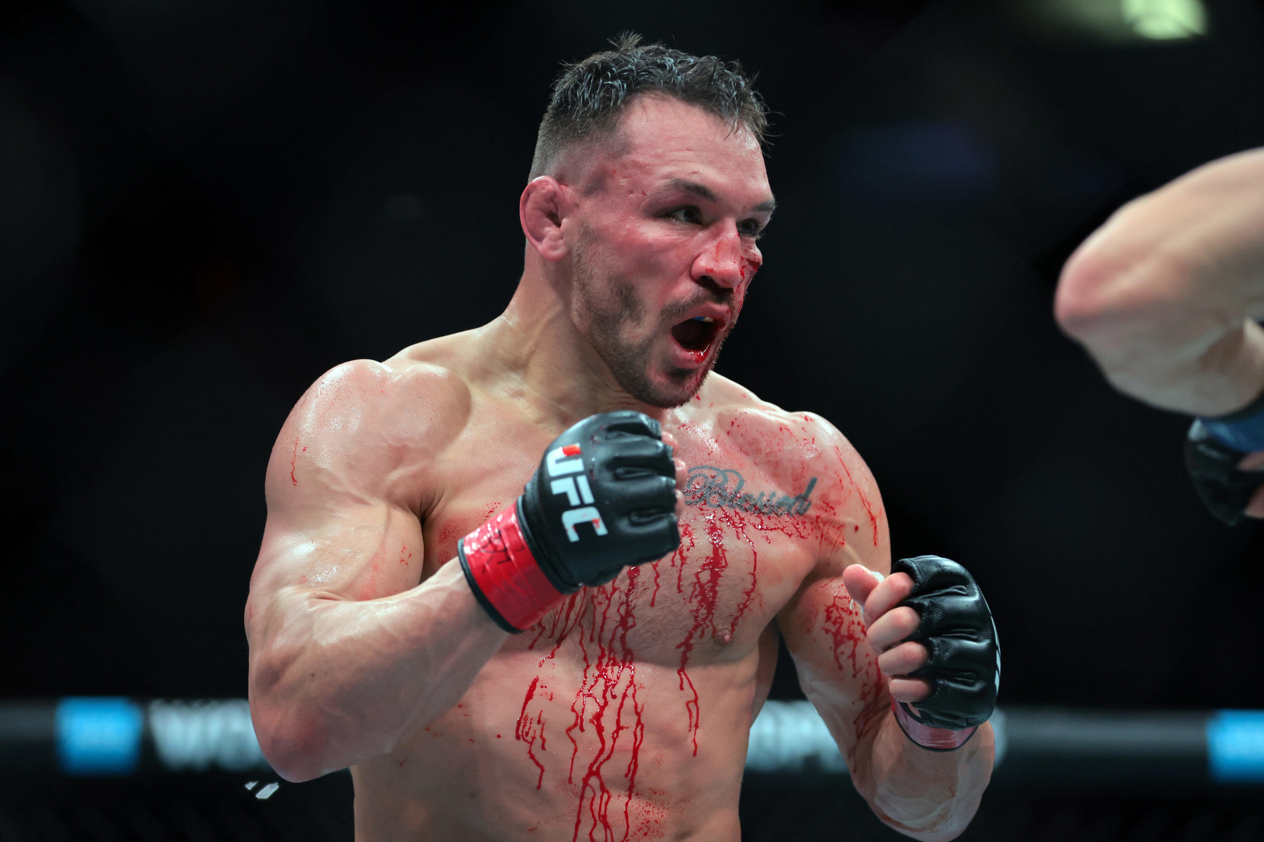 Dana White reacts to Michael Chandler's future after UFC 314 stoppage ...
