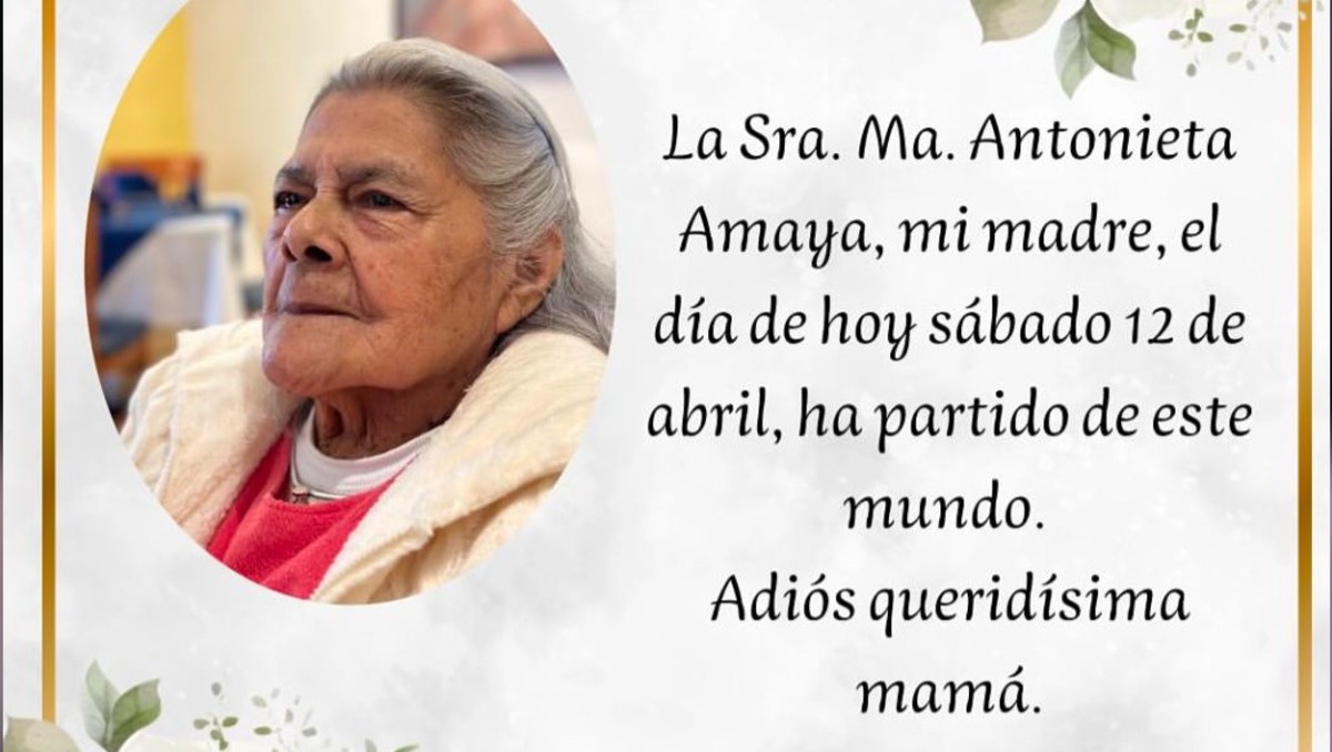 Muere la madre de Leticia Ramírez Amaya: "Adiós, queridísima mamá"