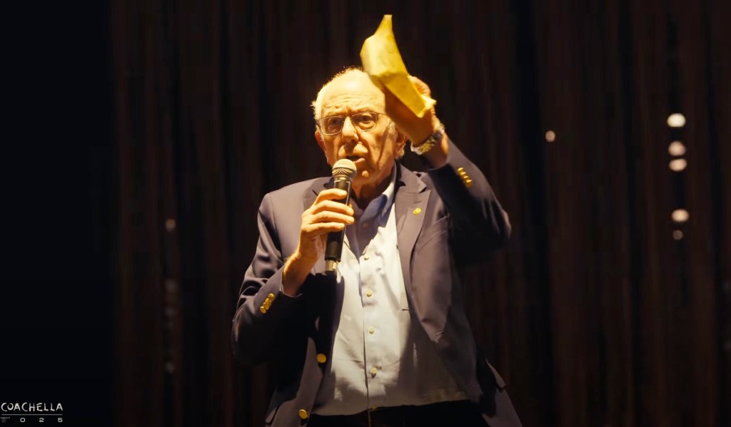 Sen. Bernie Sanders delivers ranting speech at Coachella festival as ...