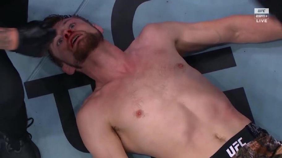 UFC savage strangles Bryce Mitchell, barks over unconscious body at UFC 314