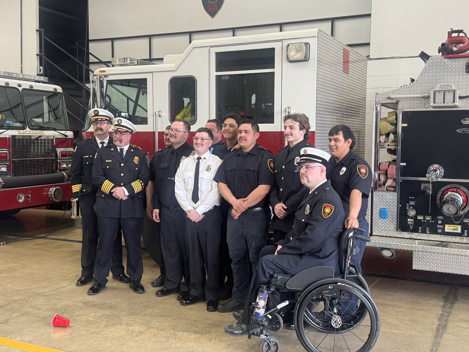 Blackhawk, New Milford Fire Protection District pins new fire chief