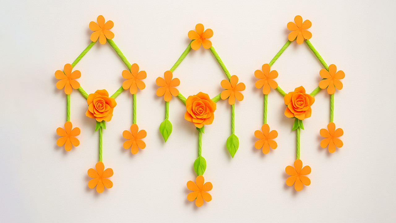 DIY Wall Hanging Toran | Paper Wall Hanging Ideas