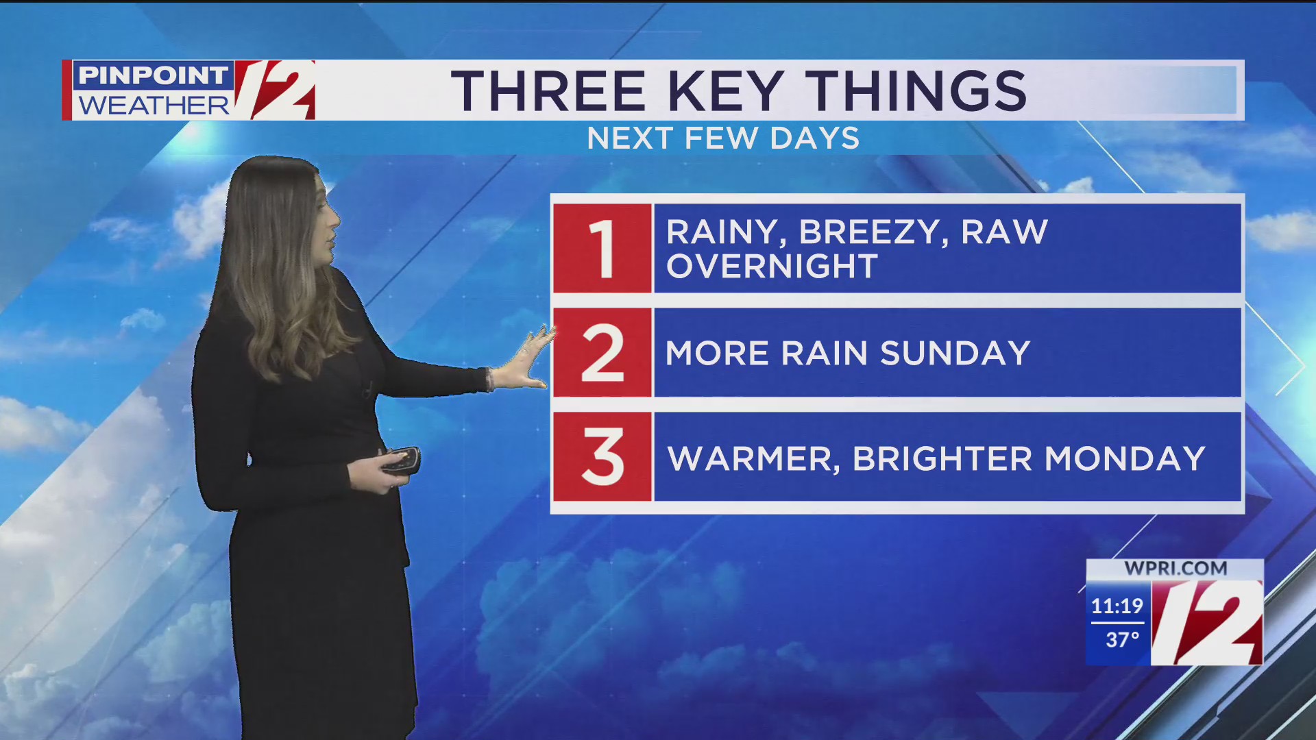 WPRI 12 Weather Forecast 4/12/25