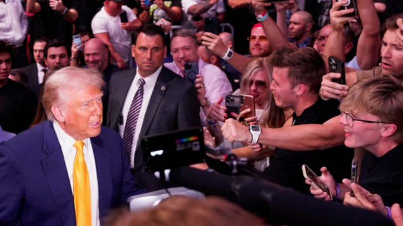 Video: Trump breaks into dance at UFC event as crowd roars with MAGA cheers