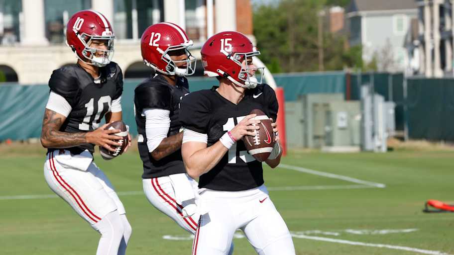 Alabama Football Spring Finale Shows Quarterback Battle Still a Three ...
