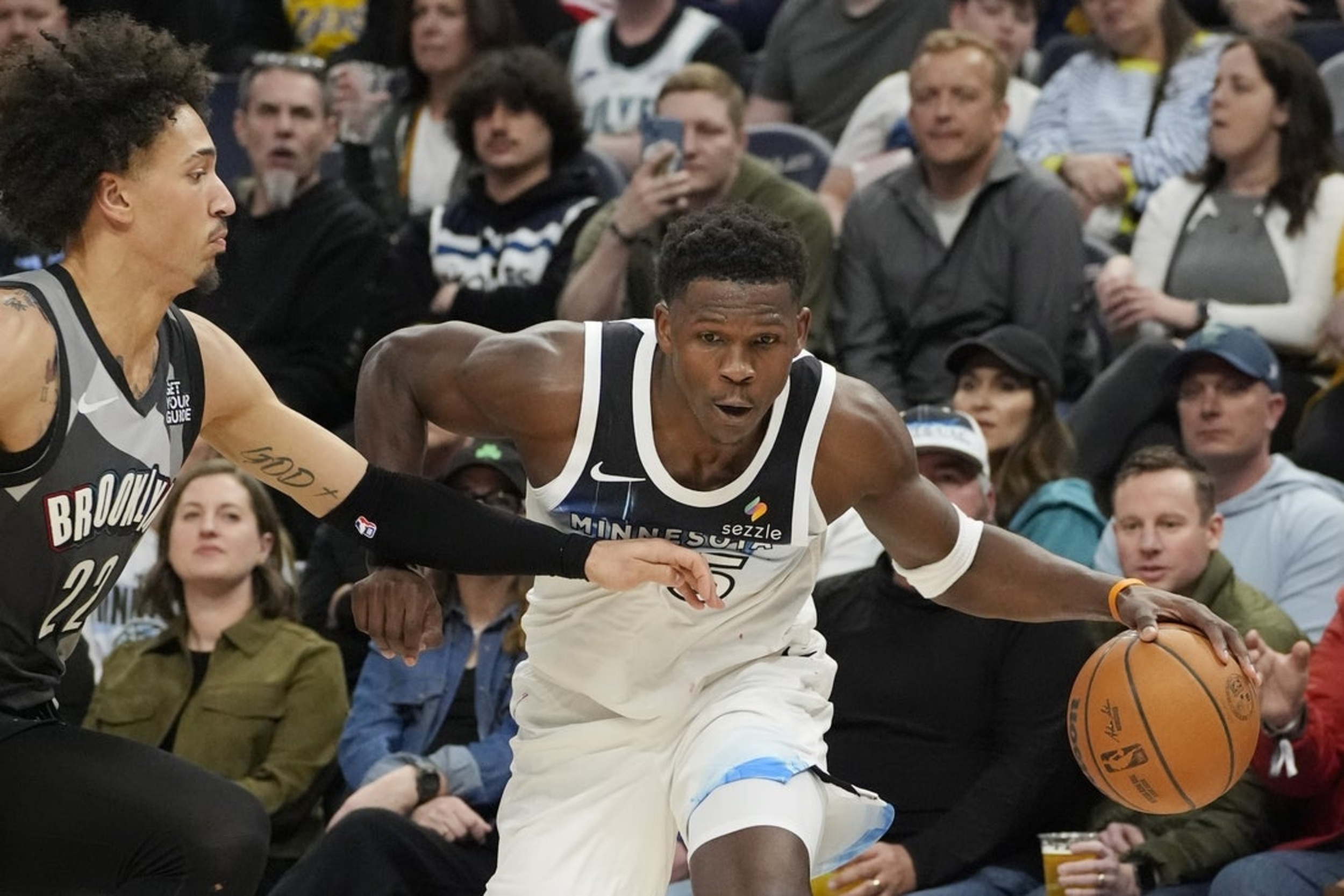 Wolves hope Anthony Edwards available in season finale vs. Jazz