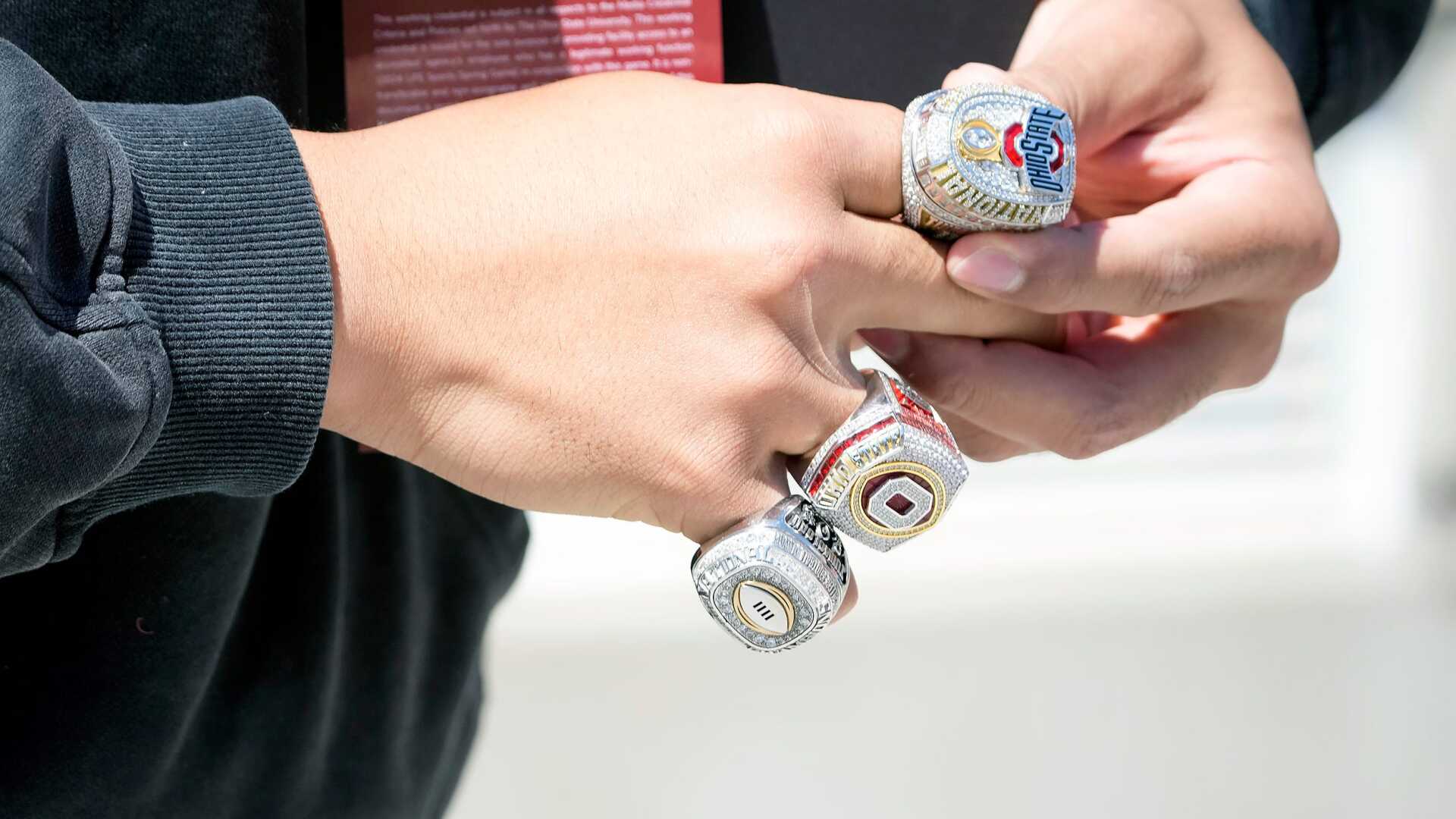 Ohio State receives rings for winning College Football Playoff championship