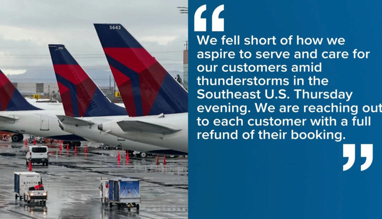 Hundreds of Delta passengers spend night on tarmac after planes ...