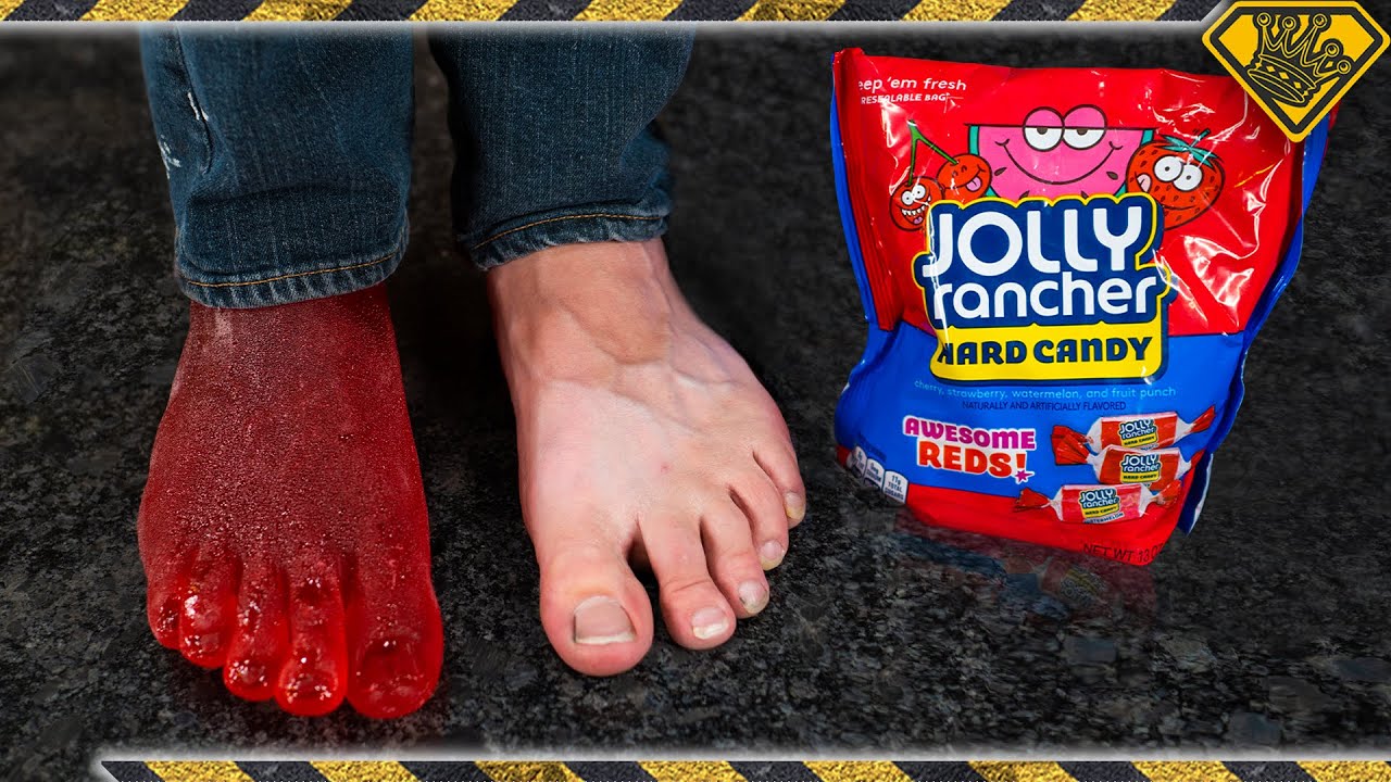 I turned my foot into a giant Jolly Rancher