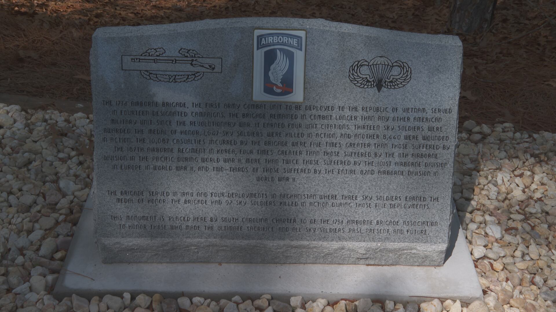 New memorial for 173rd Airborne Brigade unveiled at Fort Jackson ...