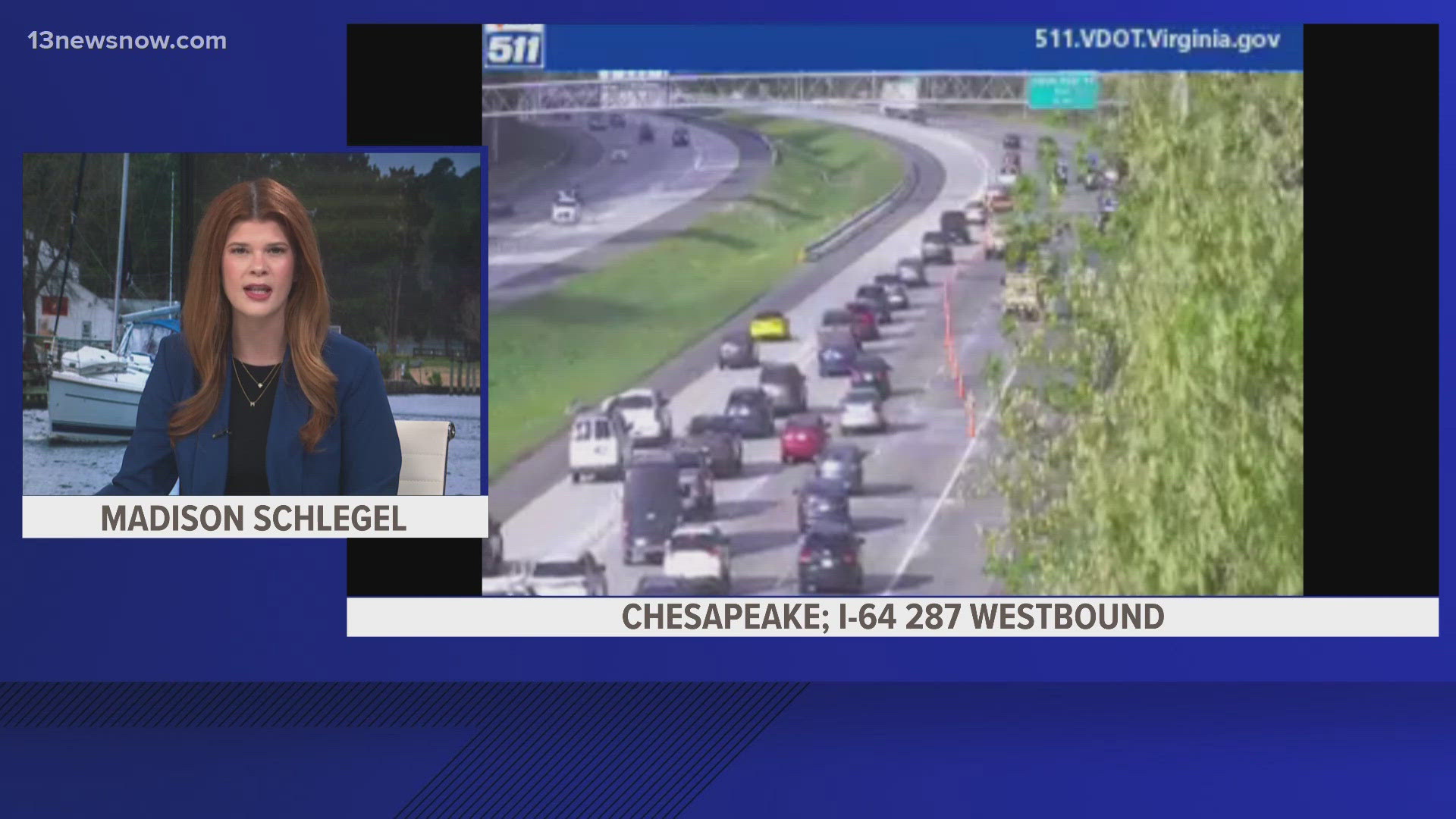 Crash injures Virginia state trooper on Interstate 64 on Saturday