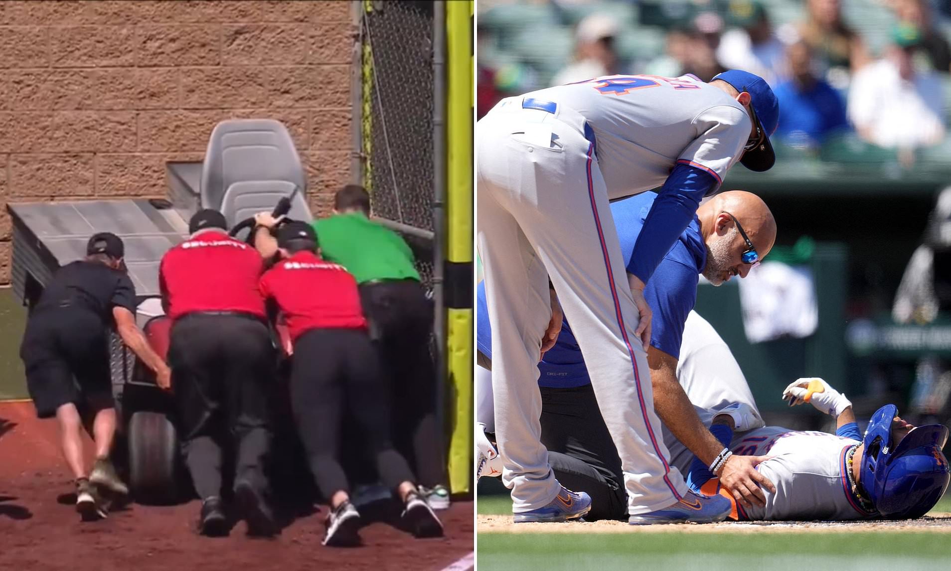 MLB team suffers humiliating blunder as medical cart breaks down while ...